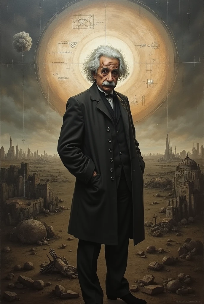 Einstein and the atomic bomb - SeaArt AI