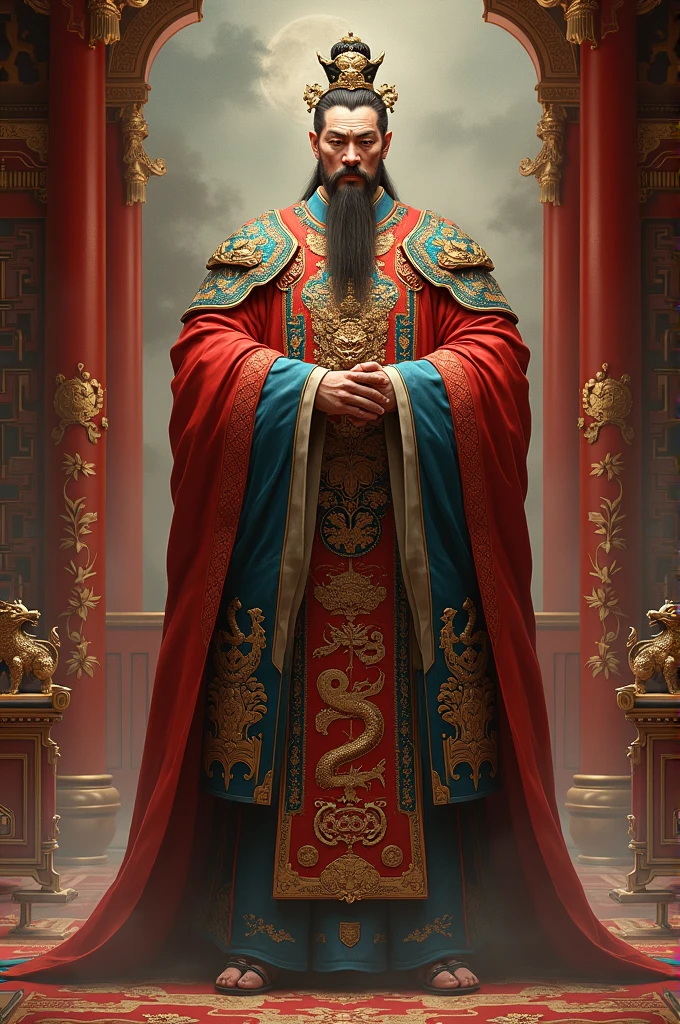 Chinese emperor urinating - SeaArt AI