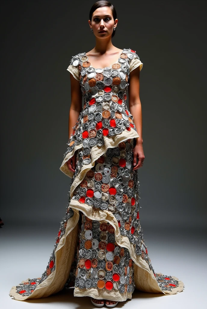 I want to create a TRASHION SHOW dress for women that the design ...