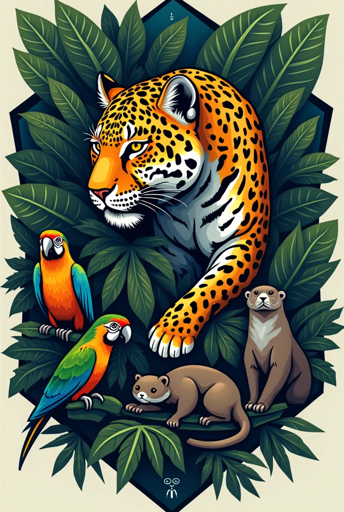 Create an electrical engineering logo with Amazonian animals - SeaArt AI