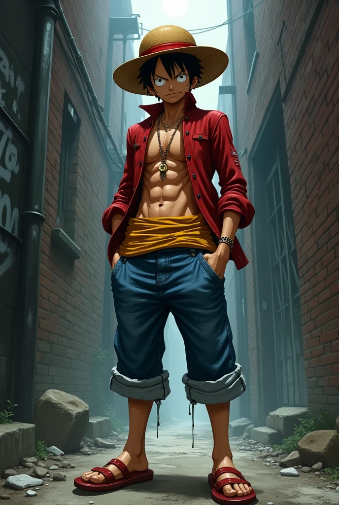 Luffy en mode gangsta - SeaArt AI