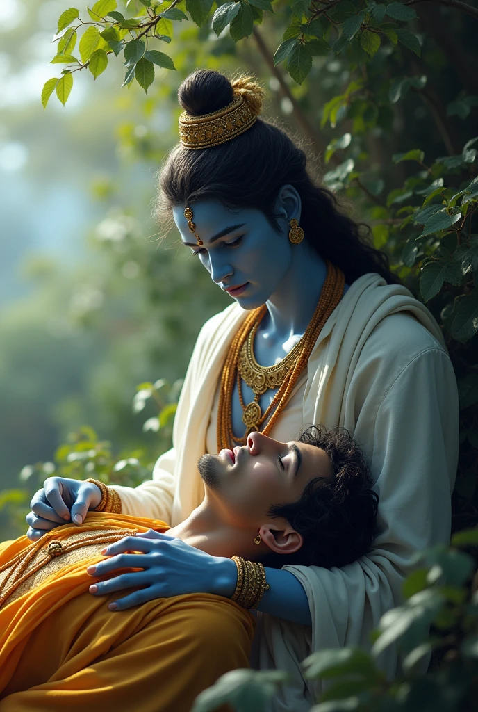 A man talking with God and his head in the lap of God (Make it real ...