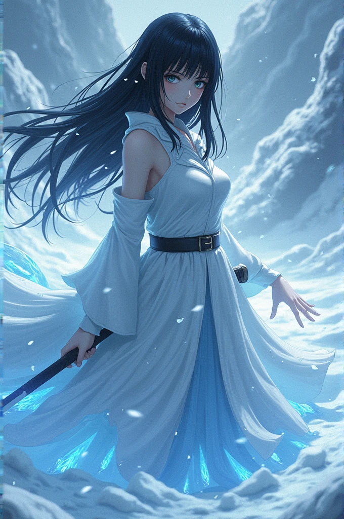 Realistic rukia in bankai form from anime bleach - SeaArt AI