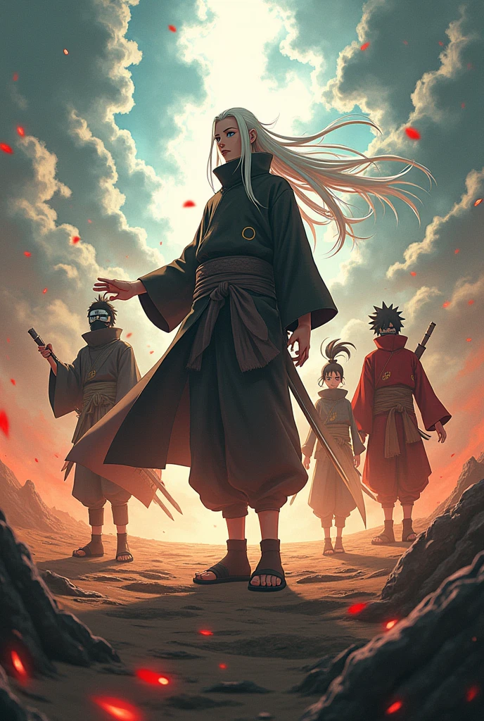 Jiraiya, Itachi, tobi, Minato, kanki - SeaArt AI