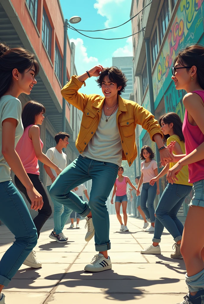 Chic feeling。 Use Graffiti。 Asian Adult Manga Character Costume - SeaArt AI