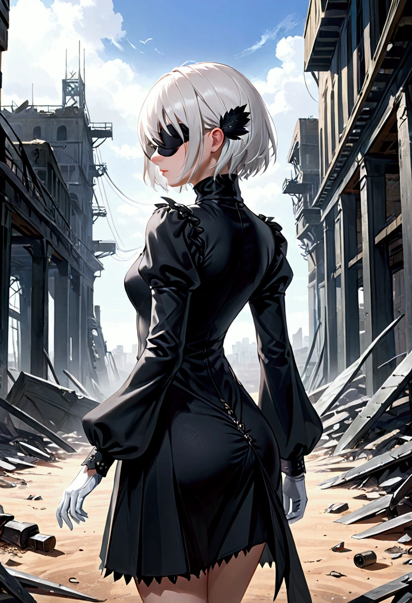 (masterpiece, best quality, detailed:1.4), 2B Nier Automata, 1girl ...