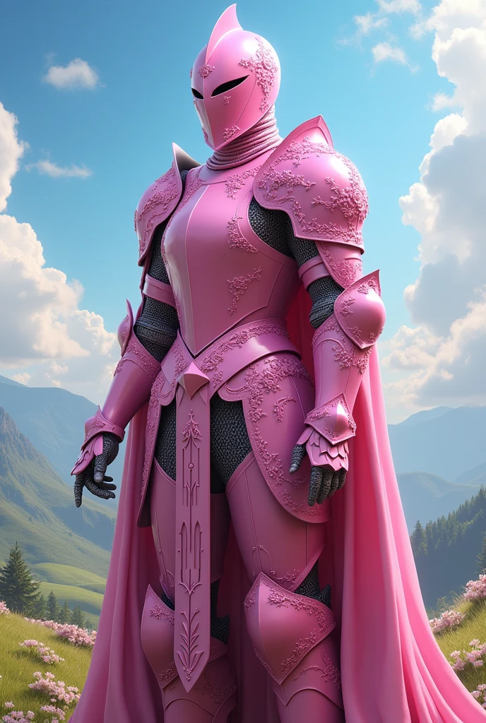 Pink knight - SeaArt AI