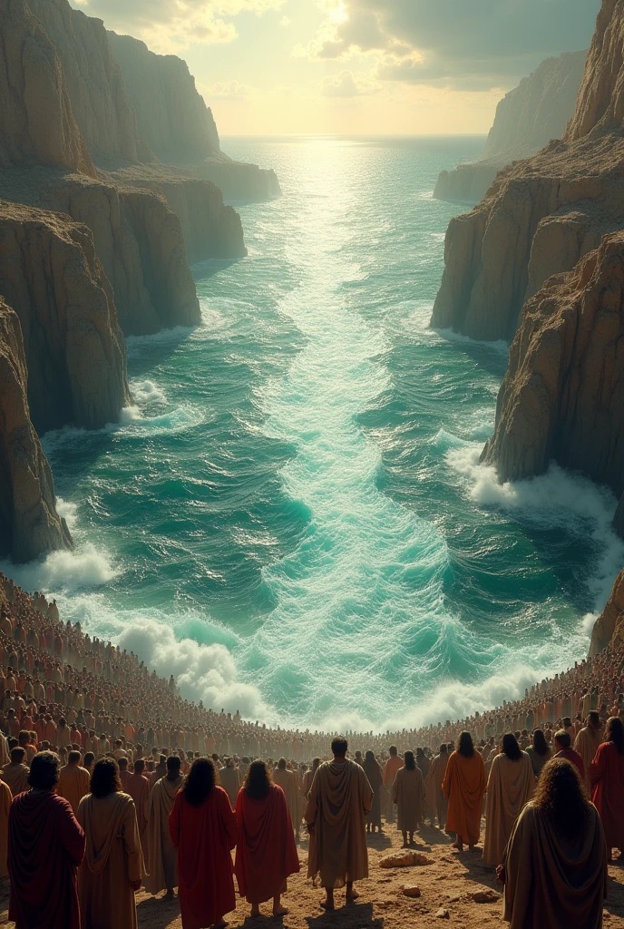The Red Sea Parting - SeaArt AI