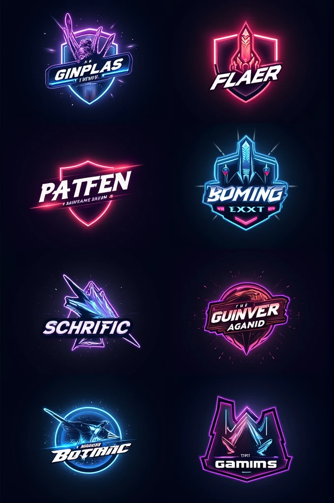 Gaming logos with slogan - SeaArt AI