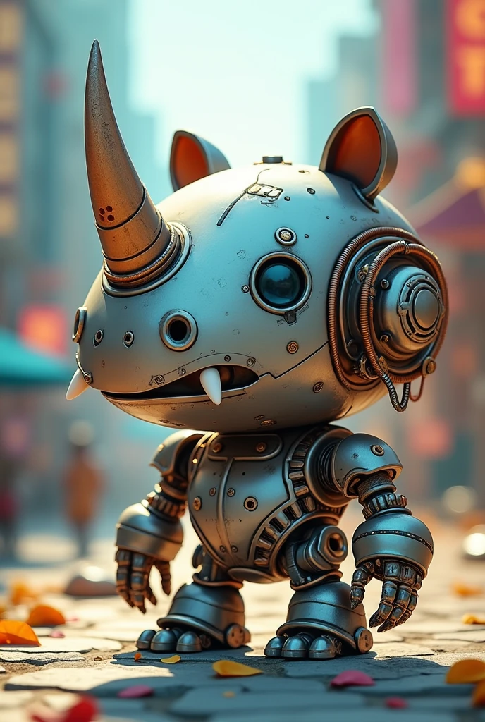 Robot Rhino chibi - SeaArt AI