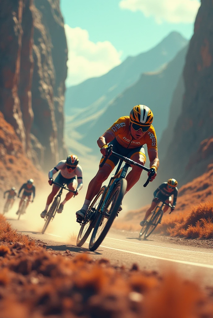 Generate a thumbnail of bike racing - SeaArt AI