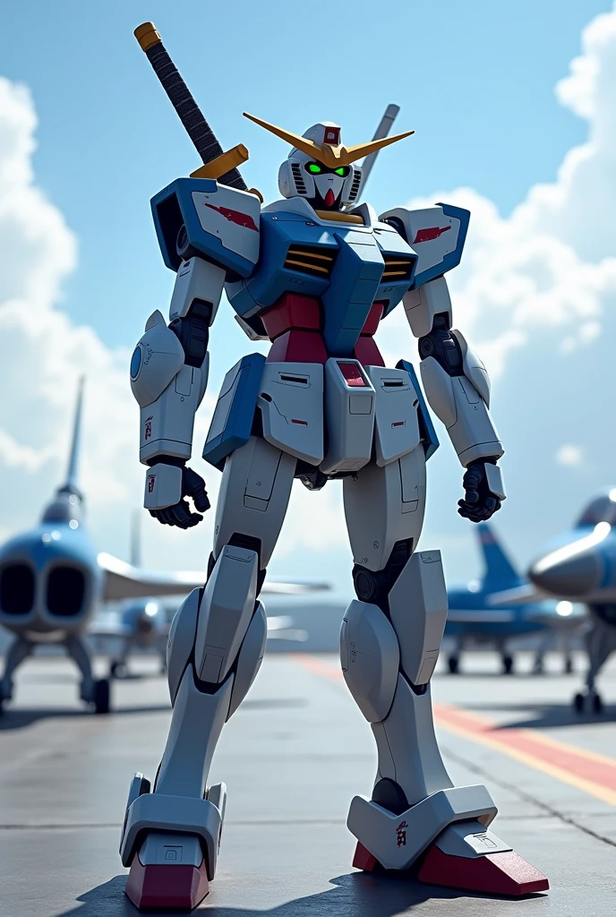 High Resolution Images Mobile Suit Slender Simple Design Not Used