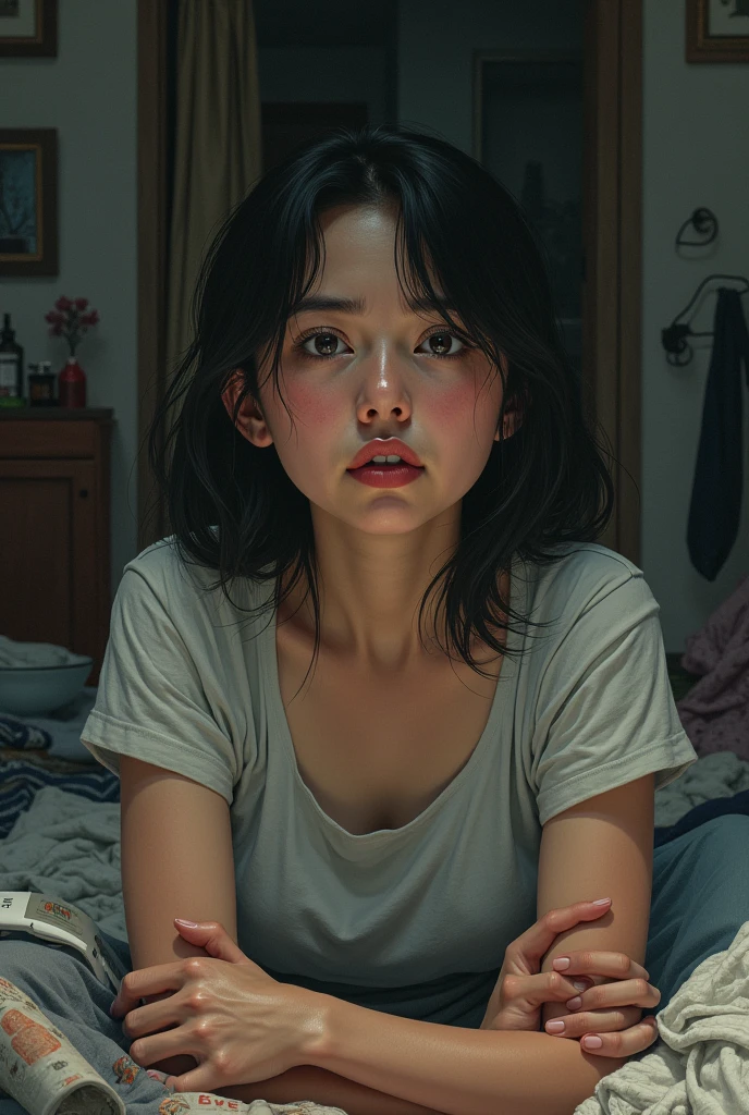 Overburdened Young wife - SeaArt AI