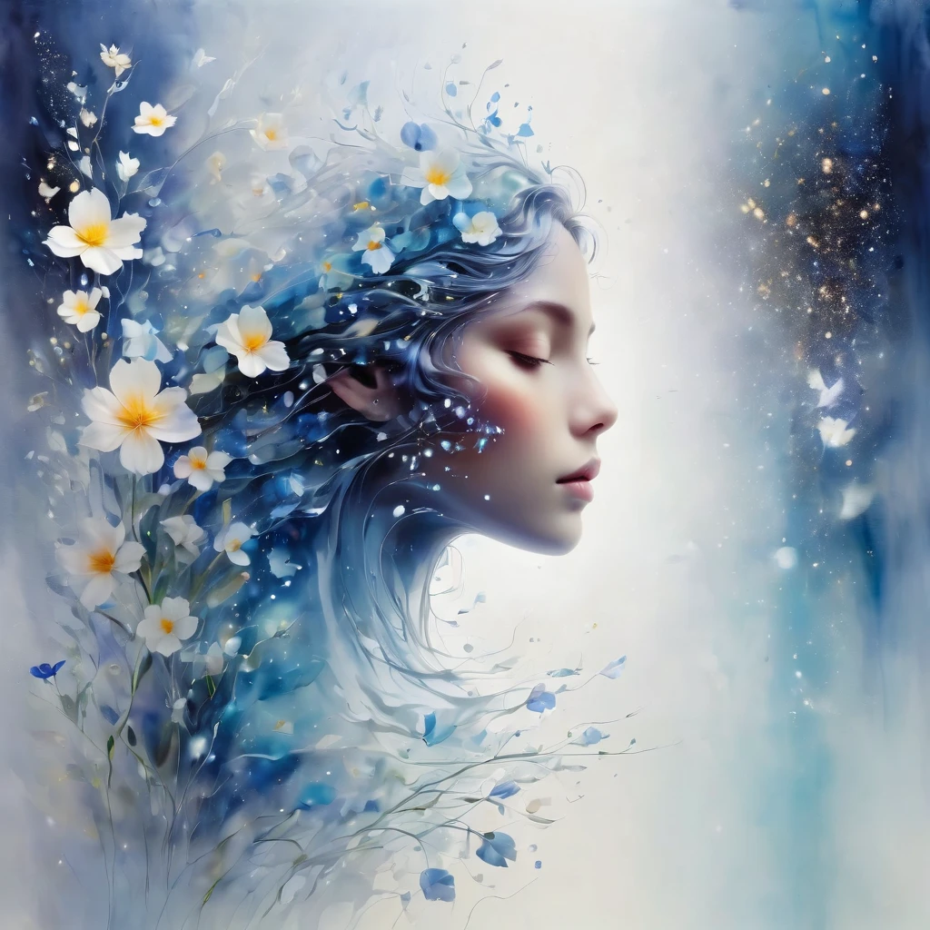 Imagine a glass woman, Her exquisite figure is like a sculpture - SeaArt AI