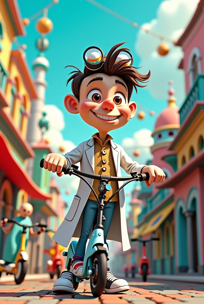 (un docteur farfelu), (éclat de couleur vive), electric scooters ...