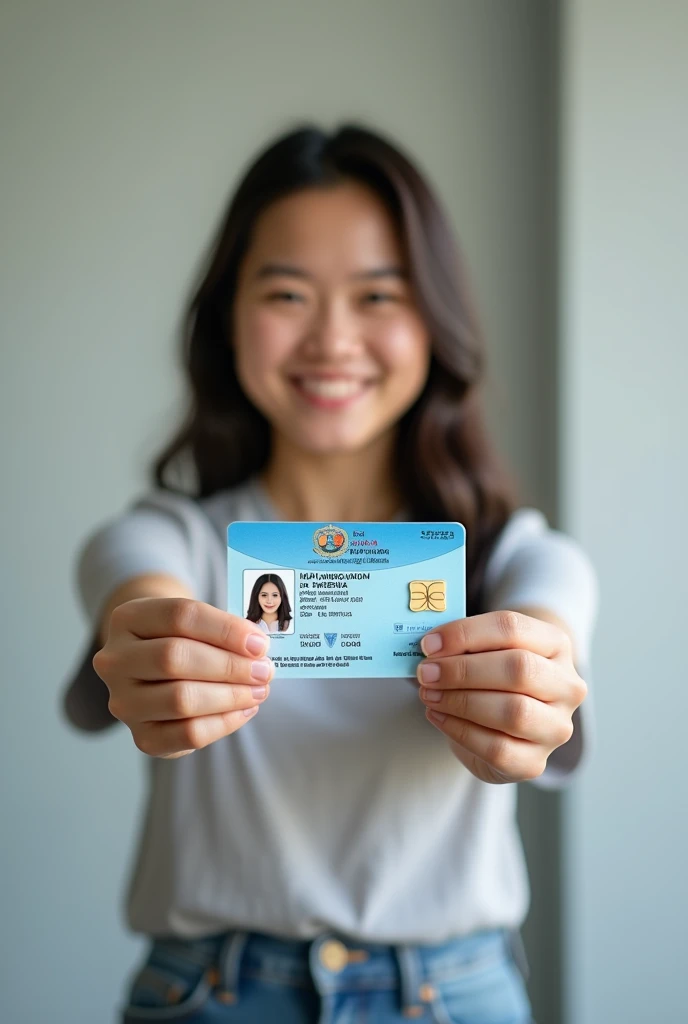 Create photo holding cccd - SeaArt AI