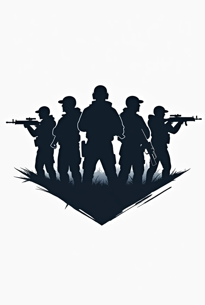 A simple logo for a counter strike team with 5 people - SeaArt AI