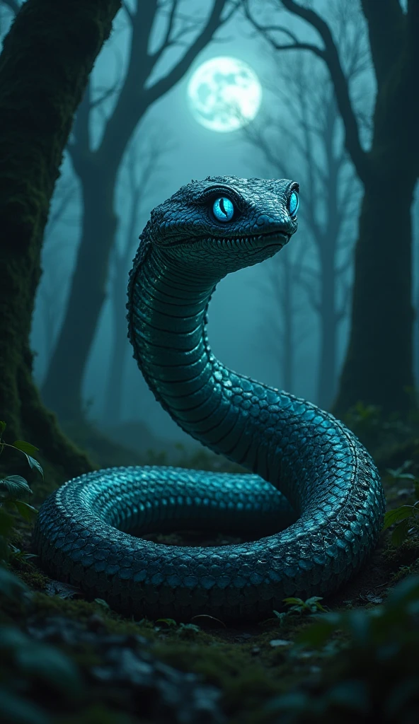 Lamia’s eyes glowing in the dark, as she roams through the night ...