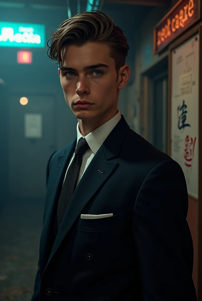 A attitude boy image in mafia style Blue hunter eyes with smart look 18 ...