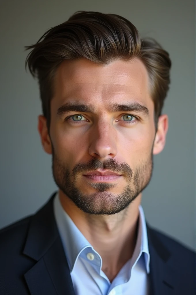 Clean shave, mid partition hair - SeaArt AI