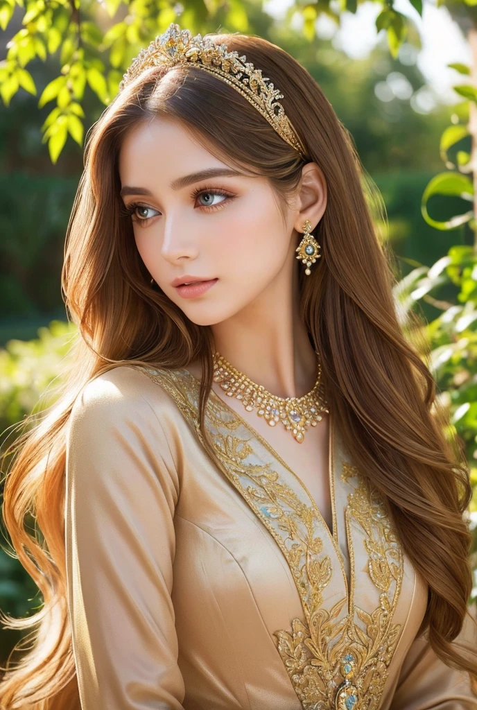 A gorgeous princess, 1girl, beautiful detailed eyes, beautiful detailed ...