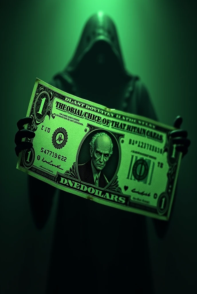 Create me an green dark dollar bill - SeaArt AI