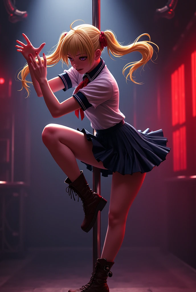 Himiko Toga dancing on the pole - SeaArt AI