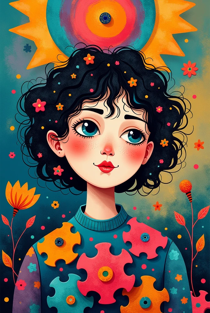 Create me an image focusing on autism, image with drawing related to ...