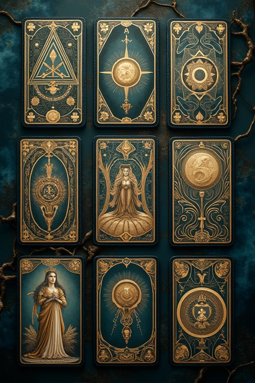 ((best quality)), ((masterpiece)), (detailed), Tarot Cards,Back side ...