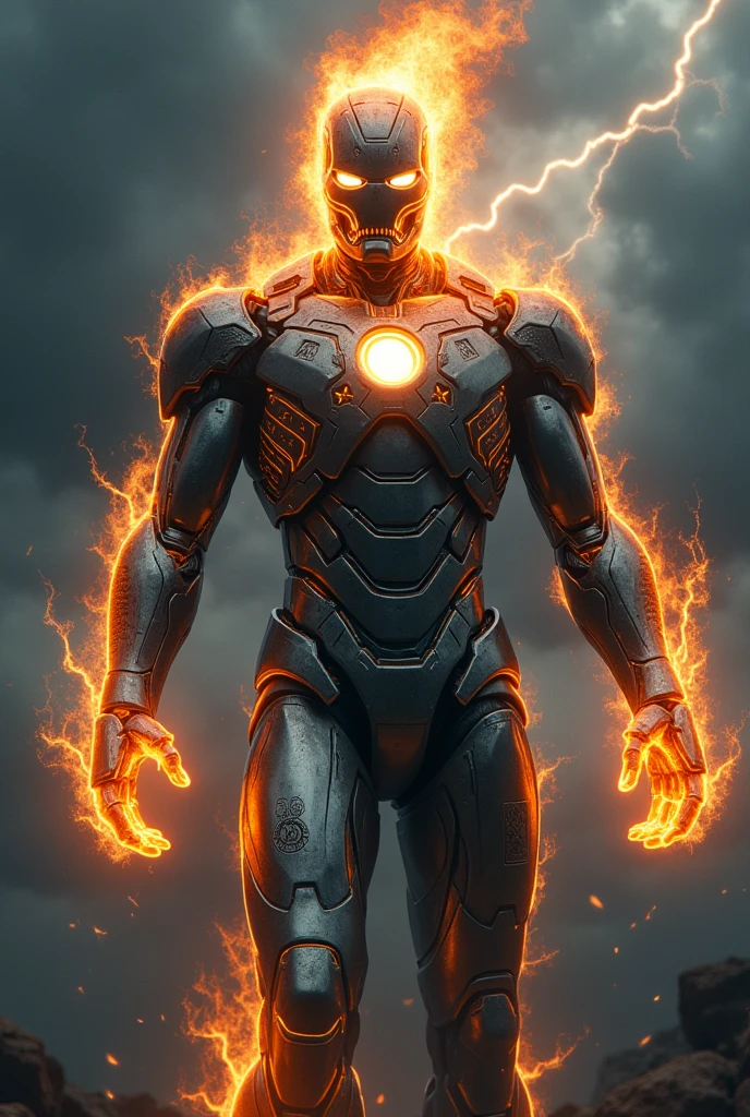 Ghost rider iron man - SeaArt AI