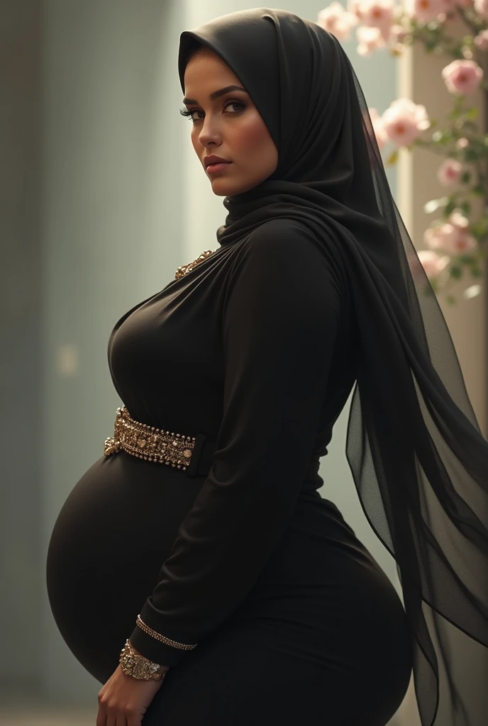 36D busty hijab - SeaArt AI