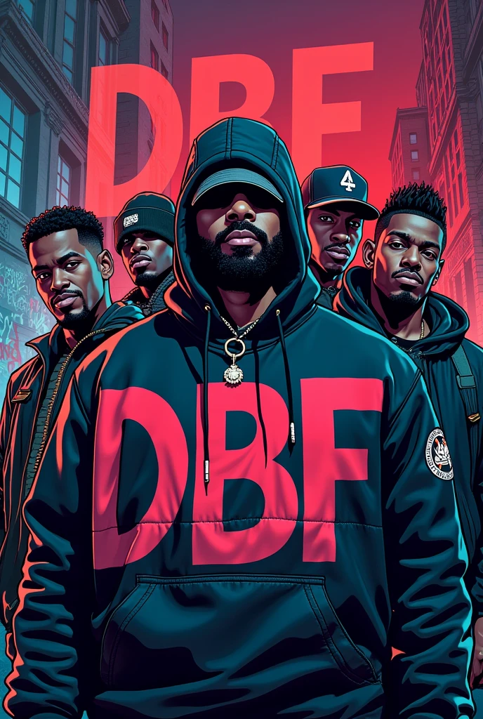 Créer moi une illustration de la bravoure de la loyauté entre dope boy ...