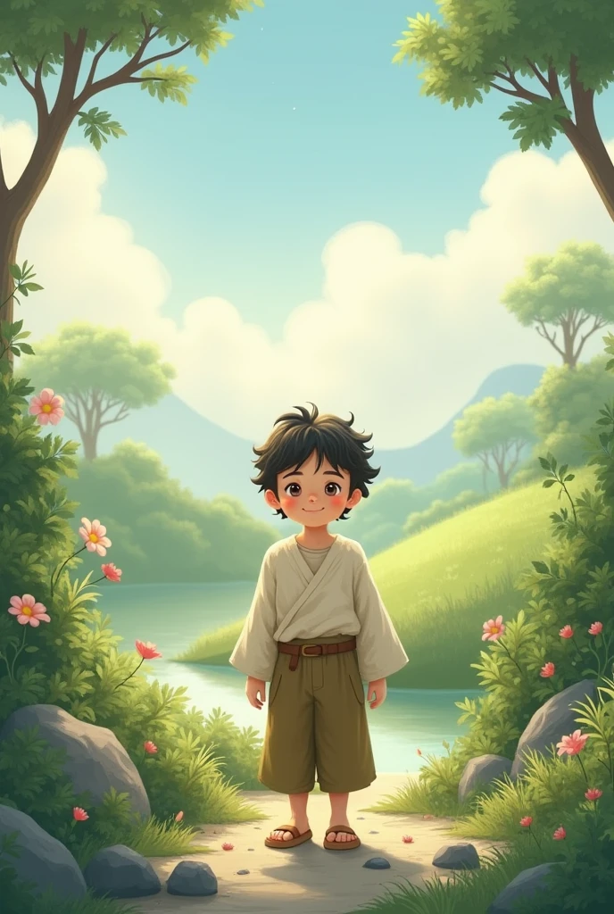 A kind boy living in harmony - SeaArt AI