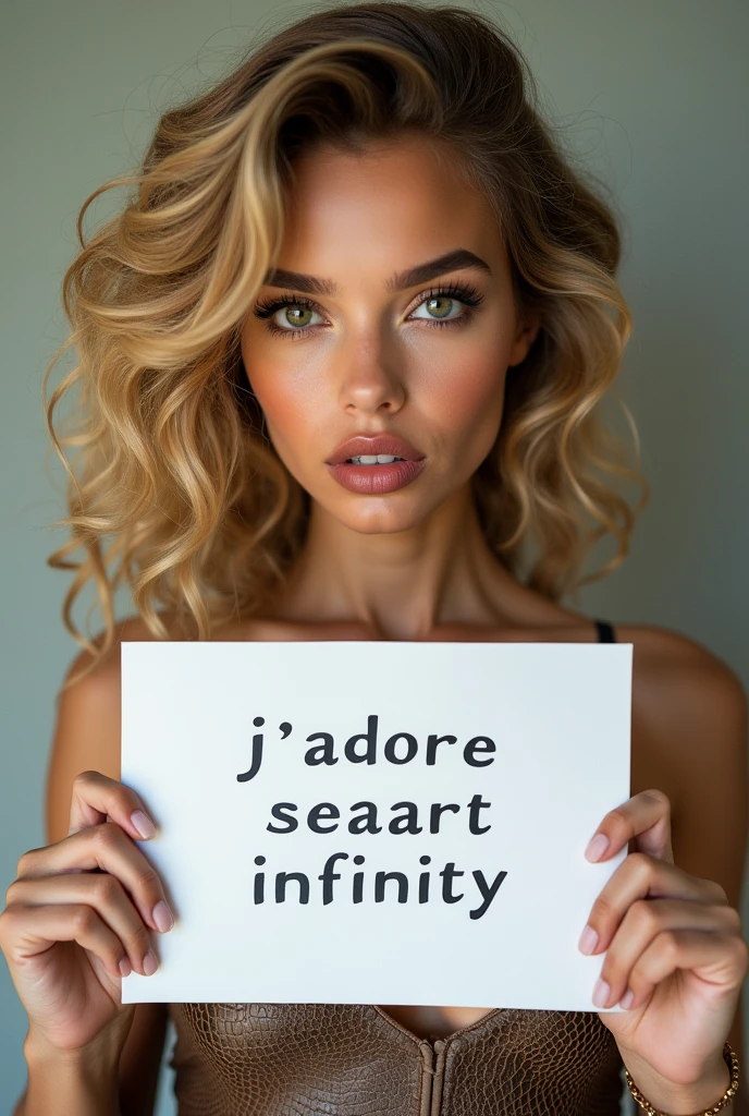 A beautiful Arab girl with curly blond hair, wearing a croc top - SeaArt AI