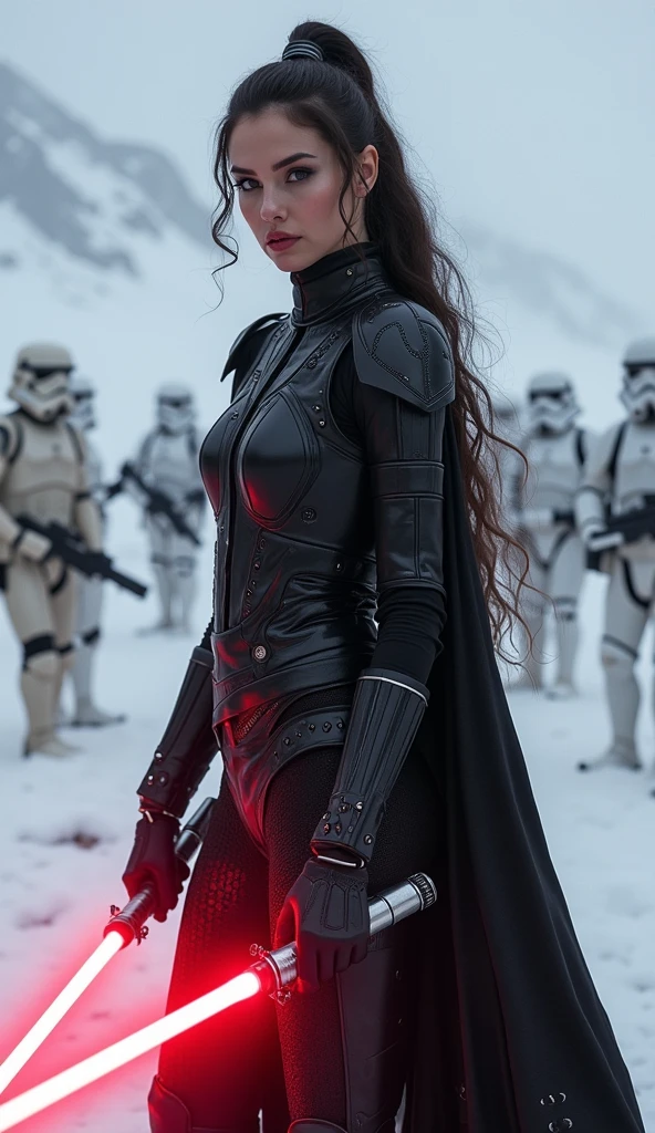 {Best Quality},{masterpiece},{8k},Sis,Red glowing lightsaber - SeaArt AI