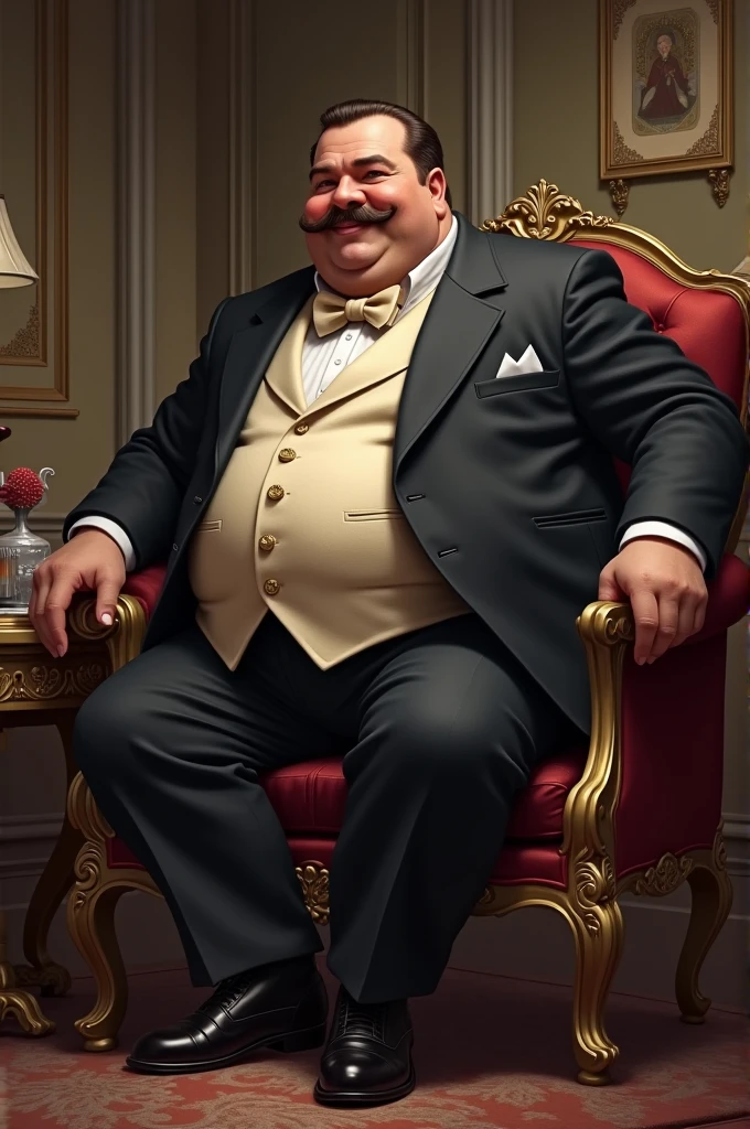 A very fat gentleman - SeaArt AI