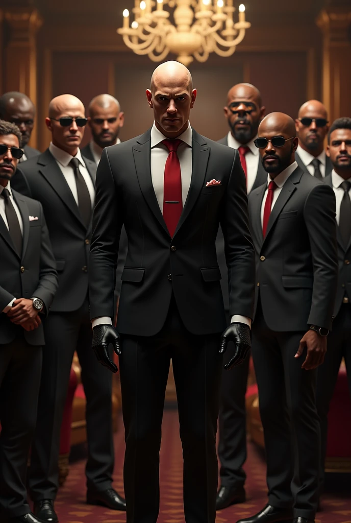 Hitman Agent 47 with ballers - SeaArt AI