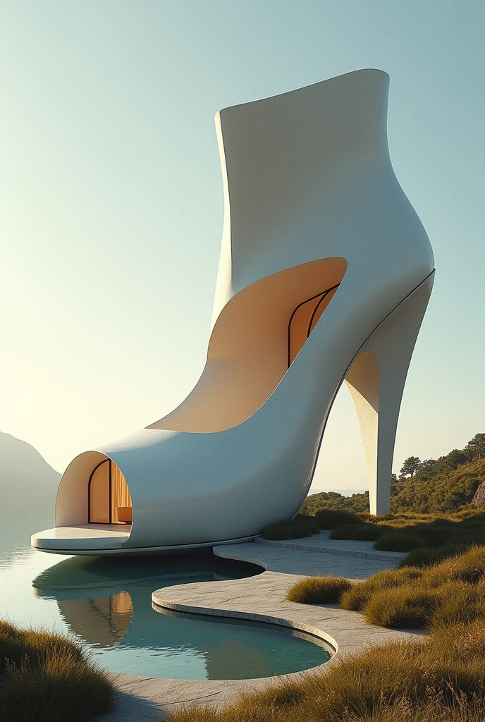 Conceptual house , for an astist, it shape starts from an real object ...