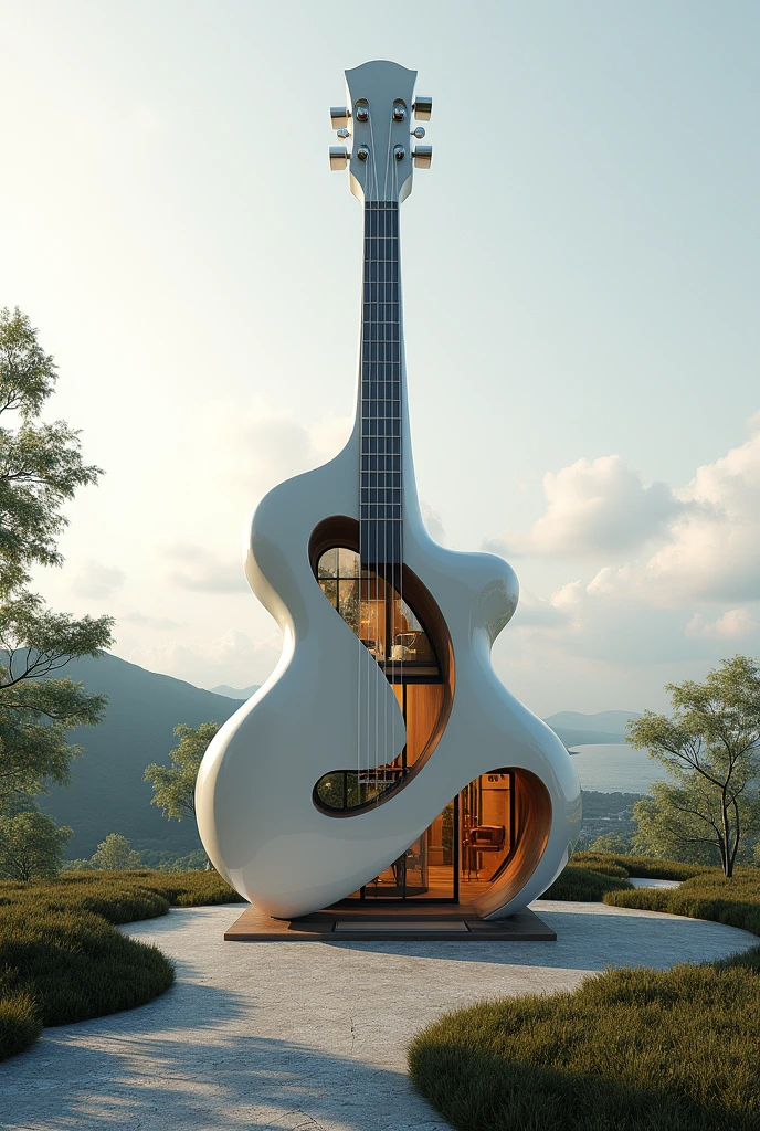 Conceptual house , for an astist, it shape starts from an real object ...