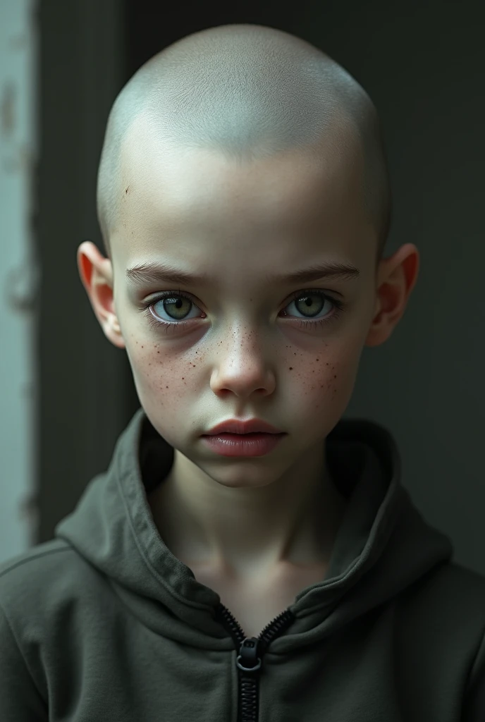 A girl without hair - SeaArt AI