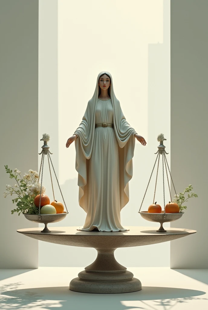 Balance Roberval, fond vierge de 21eme siècle - SeaArt AI