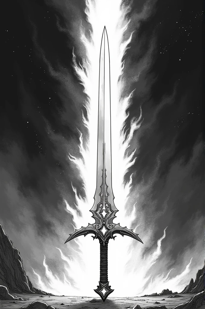 Create a sword of light, the sword MUST NOT HAVE REALISTIC PROPS ...