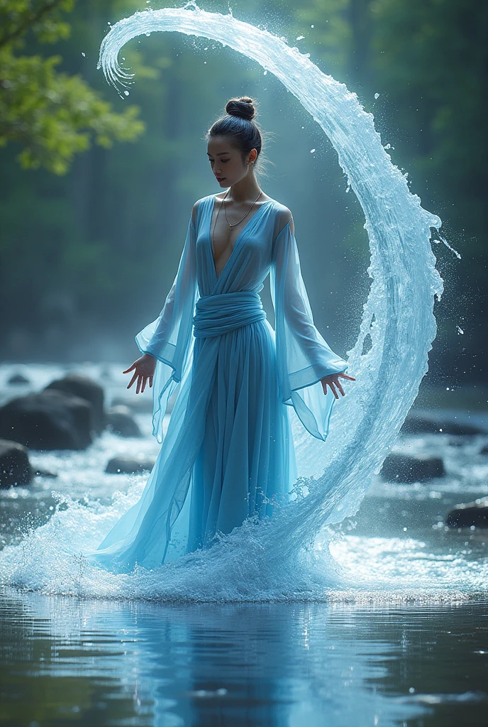 Bending style,water bending - SeaArt AI