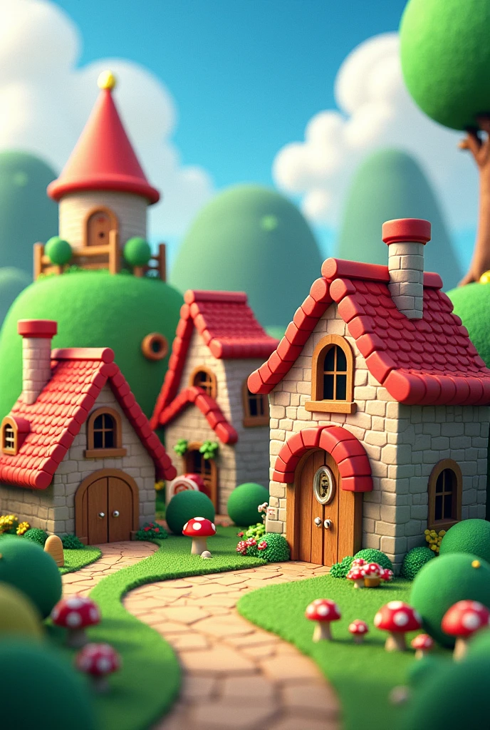 Mario houses - SeaArt AI