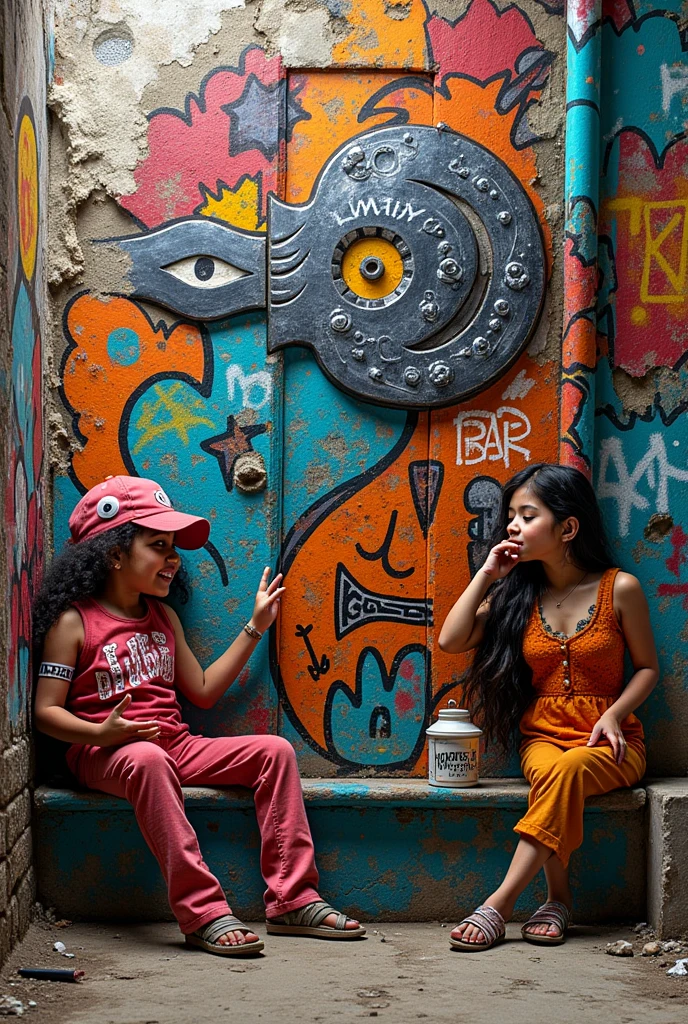 Latin American graffiti - SeaArt AI