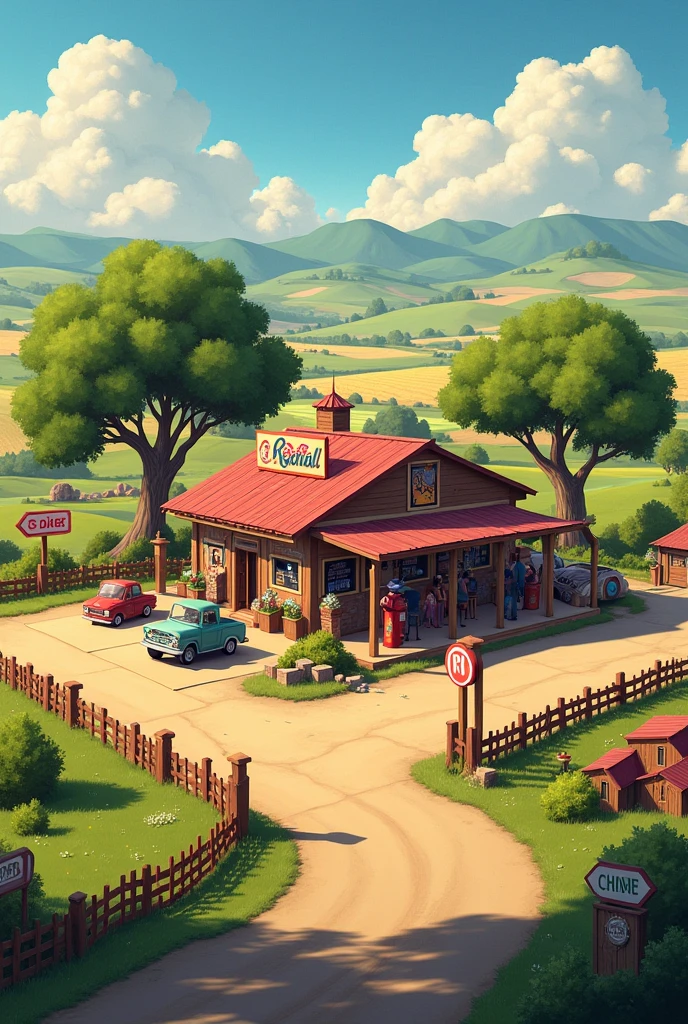 Gas station called Rodal - SeaArt AI