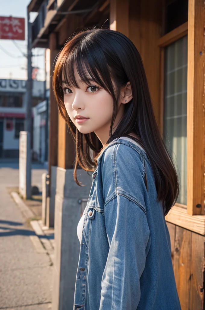 Outdoor exposure woman anime - SeaArt AI