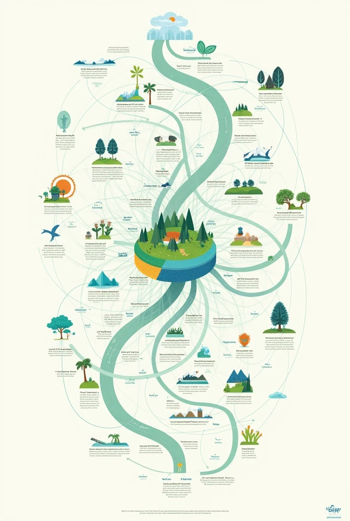 Image: A diagram showing the interconnectedness of environmental ...
