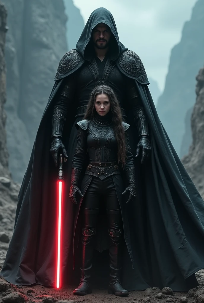 Aragorn and Arwen Sith, menacing, full_body, fury - SeaArt AI