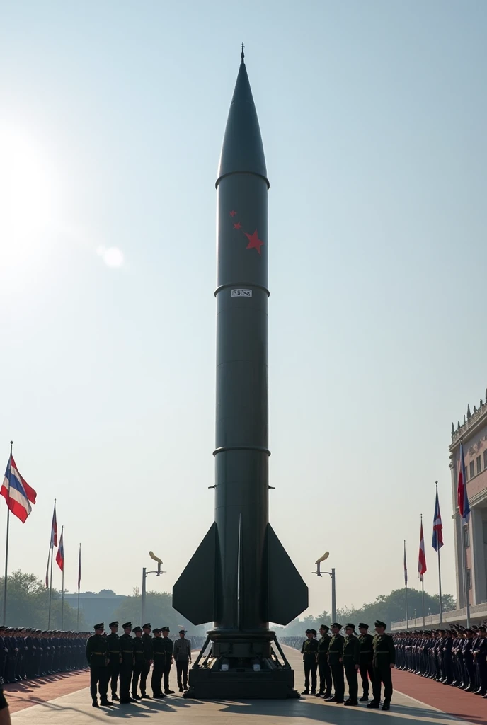 Storm, medium-range ballistic missile(MRBM) of the Chinese CSS - SeaArt AI